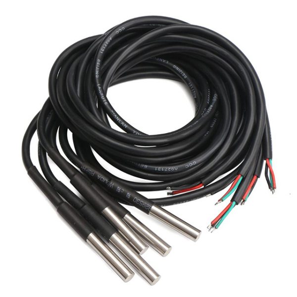 6*50mm DS18B20 temperature sensor with rj45 - Vsec elec